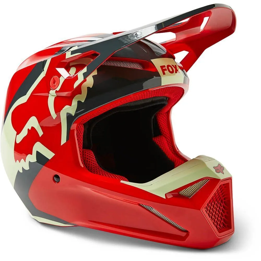 Fox V1 Xpozr Helmet - Flo Red