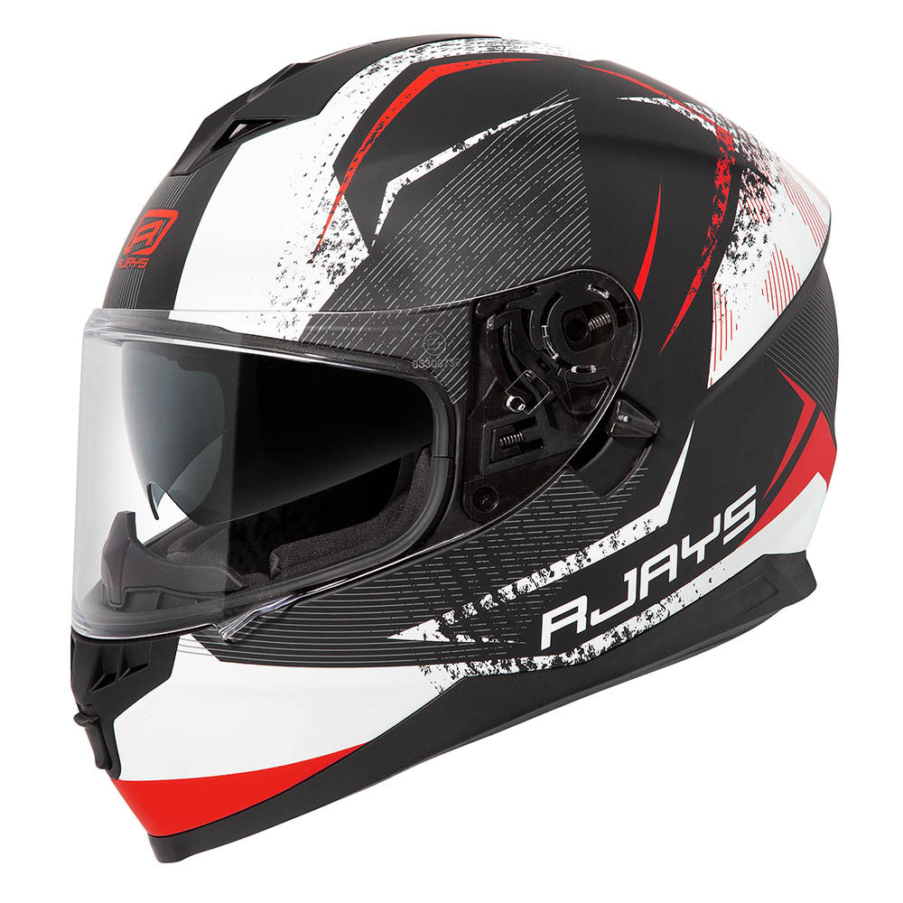 Rjays Dominator II Strike Matte White Red Helmet - RJAYS