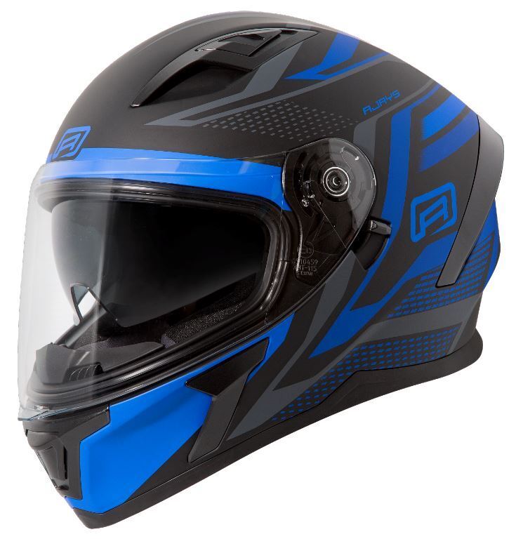 Rjays Apex III Ignite Matte Black Blue Helmet - RJAYS